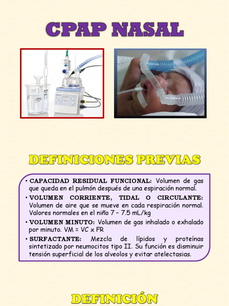 Ventilación no invasiva en neonatos: Principios y aplicación del CPAP ...