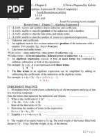 Form 2 Mathematics Notes +exercise by Kelvin - Chapter 1-7 | PDF ...