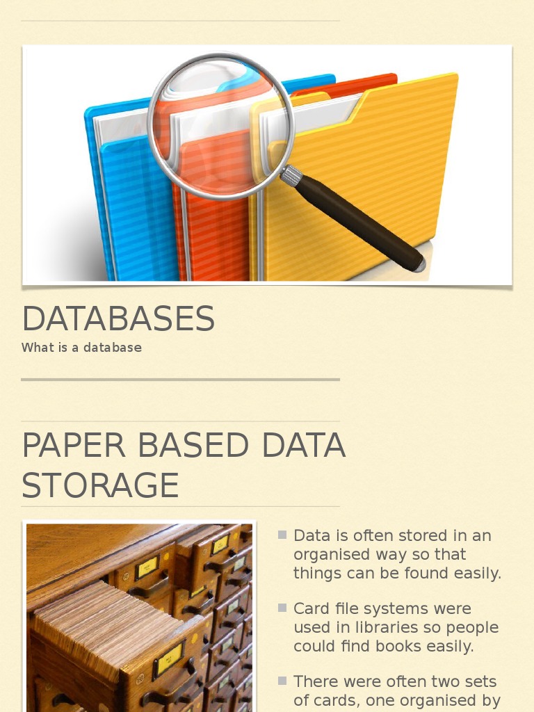 Databases: What Is A Database | PDF | Databases | Computer File