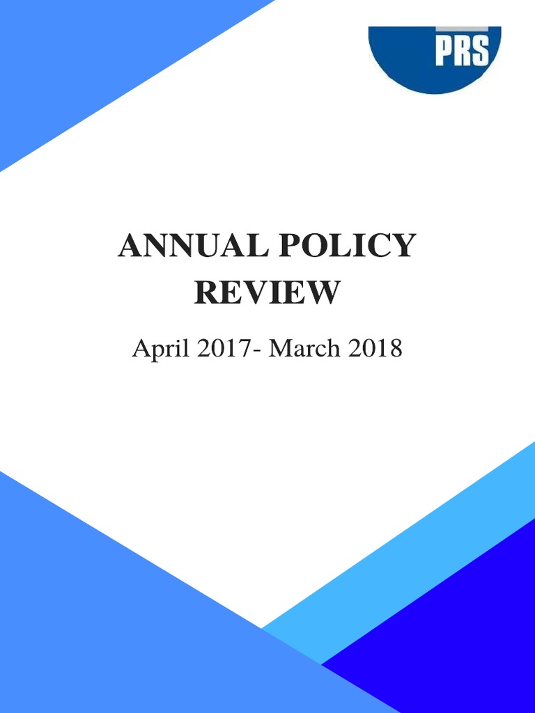 Annual Policy Review 2017-18 | PDF | Government Budget Balance ...