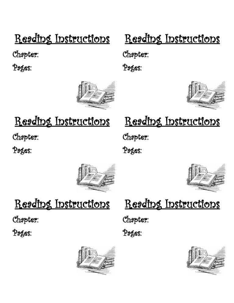 Reading Instructions Overview | PDF | Foreign Language Studies