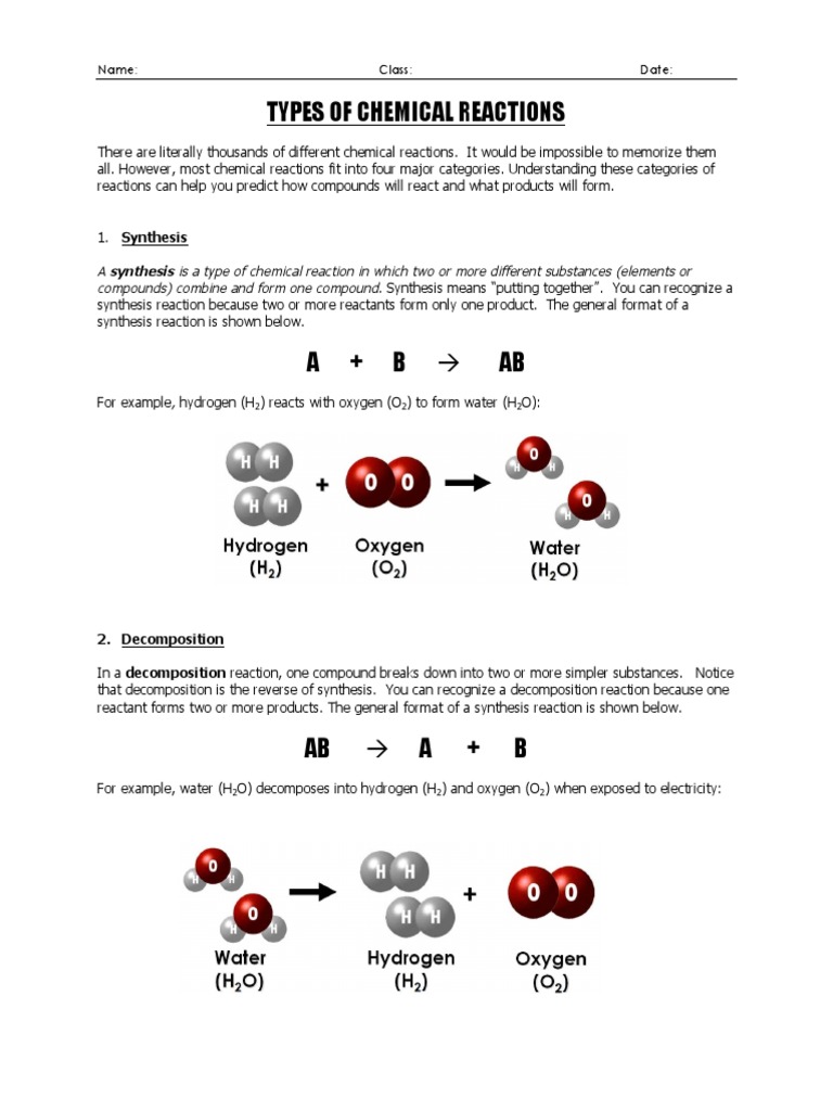 WS READING Physical Chemical Change | PDF | Chemical Reactions ...