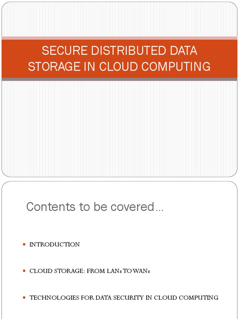 Secure Distributed Data | PDF | Cloud Computing | Databases