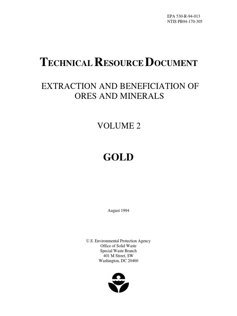 Gold Extraction and Beneficiation Guide | PDF | United States ...