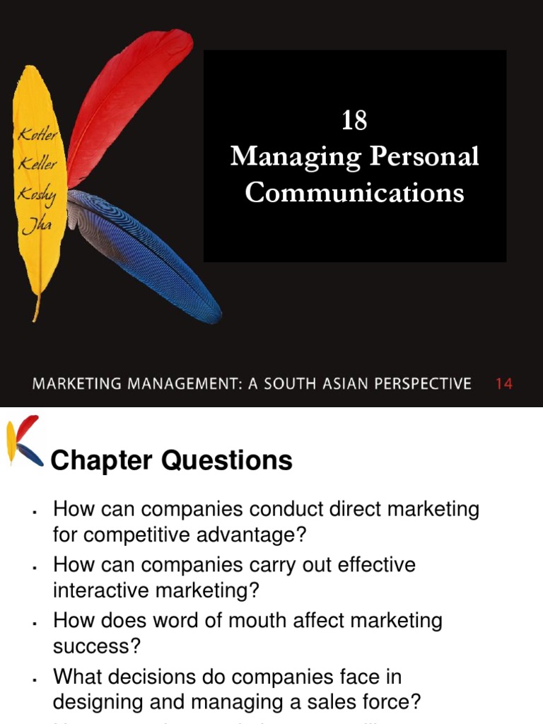 18 Managing Personal Communications | PDF | Direct Marketing | Advertising
