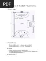 Reglamento del Handball Escolar | PDF | Juegos de habilidad física ...
