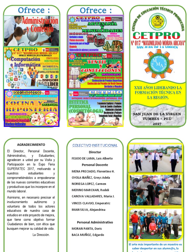 Triptico Cetpro | PDF