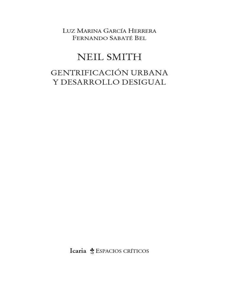 Homenaje a Neil Smith: un intelectual comprometido con la justicia ...