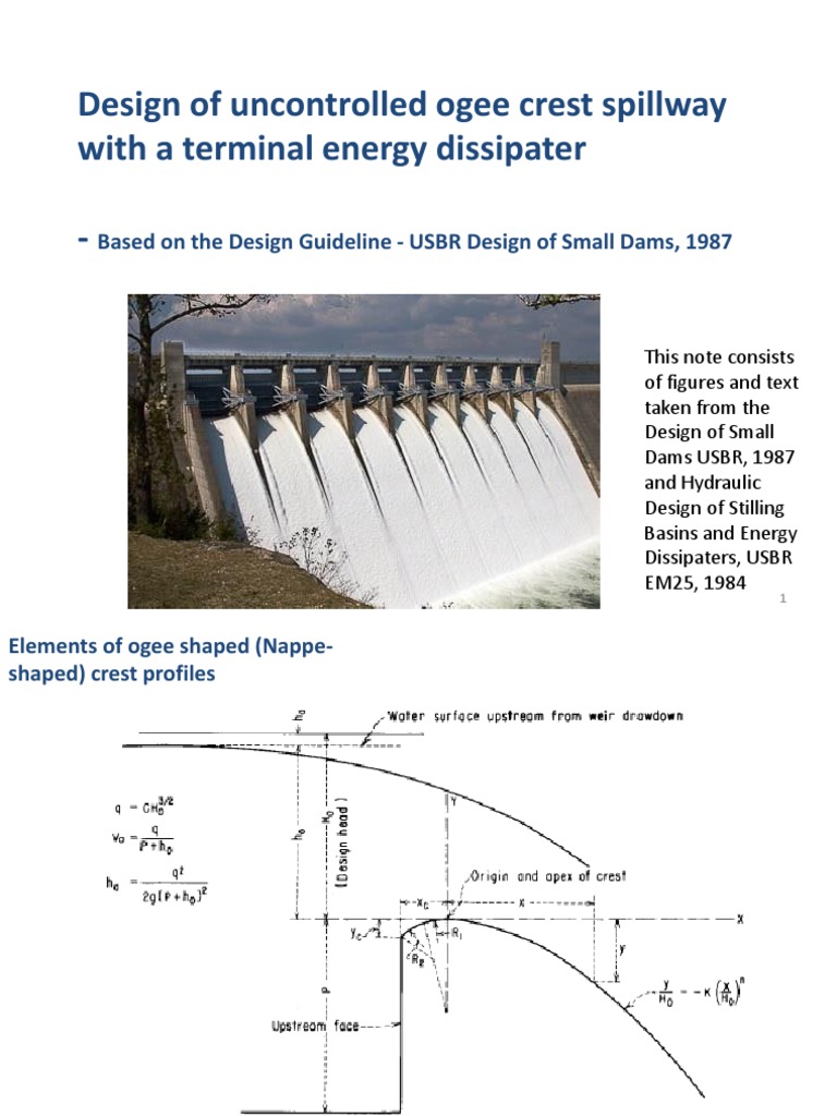 Ogee Crest Spillway Design Guide | PDF | Spillway | Dam