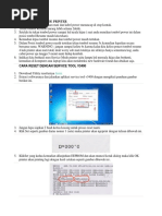 Cara Reset Dengan Service Tool V3400 | PDF
