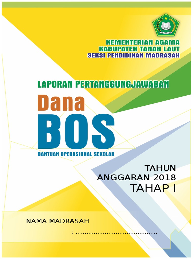 Cover Laporan Dana Bos | PDF