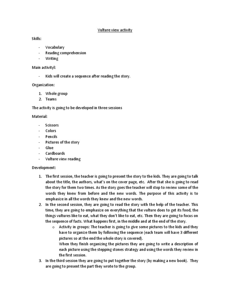 Vulture View Activity | PDF
