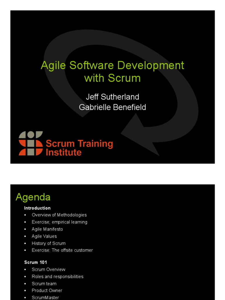 Agile Software Development Scrum | PDF | Scrum (Software Development ...