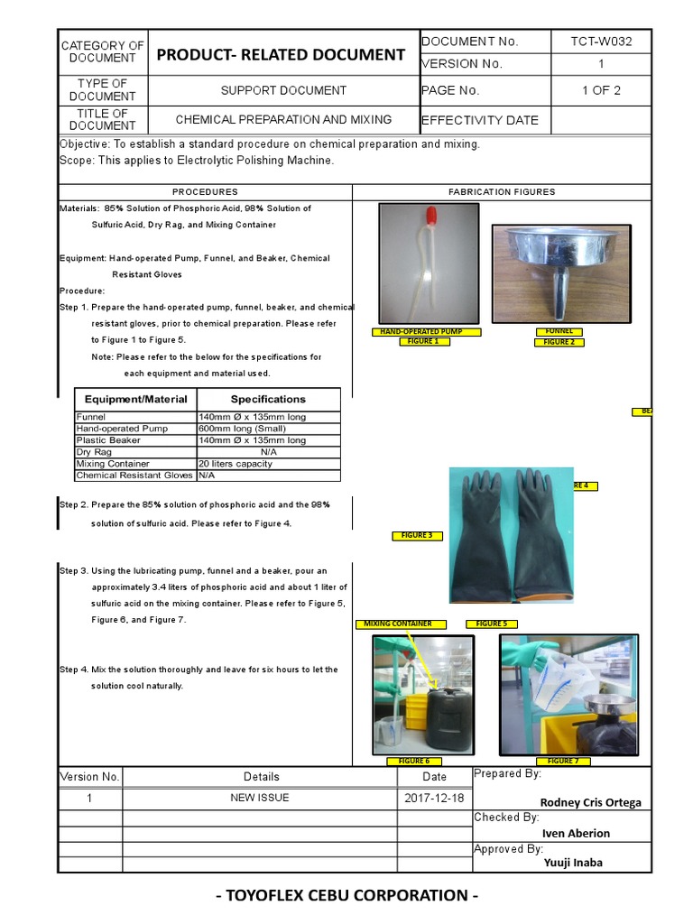 Chemical Preparation and Mixing | PDF | Materials | Chemistry