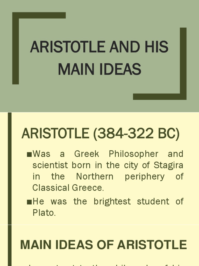 Philosophy of Aristotle | PDF | Aristotle | Soul