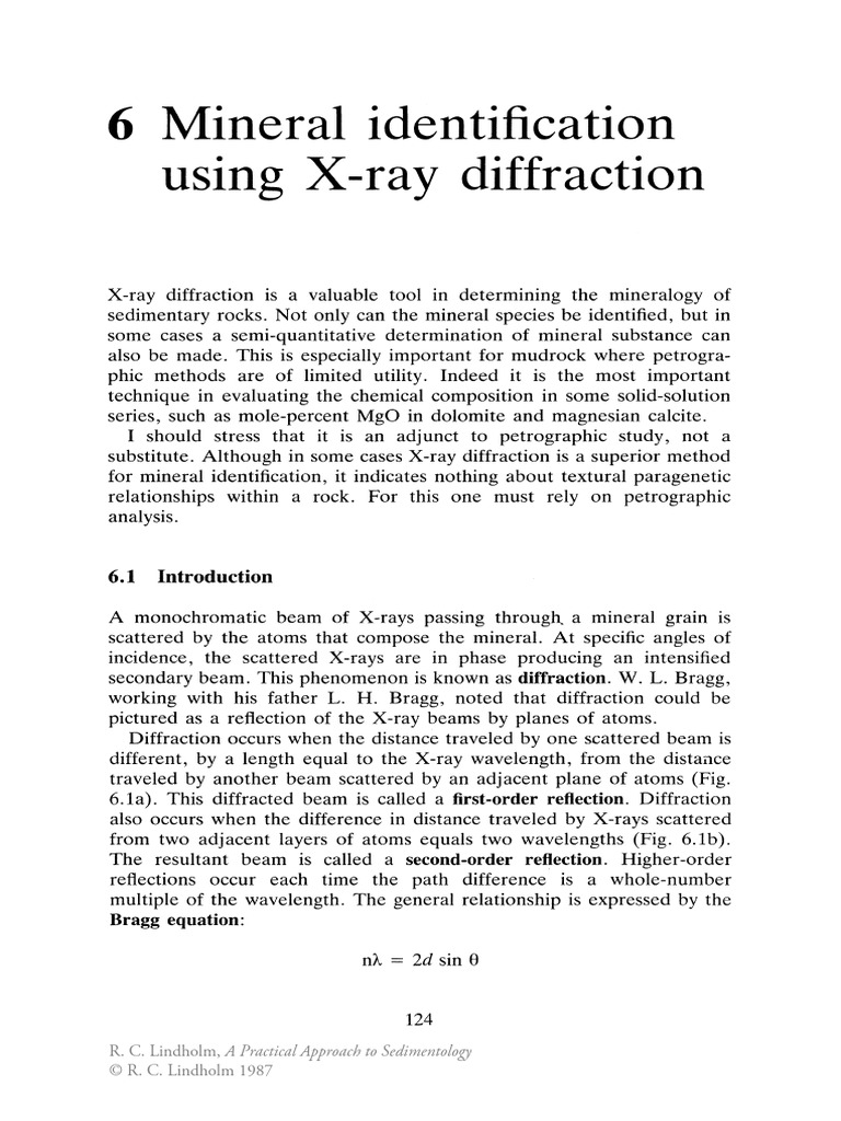 6 Mineral Identification Using X-Ray Diffraction | PDF | X Ray ...