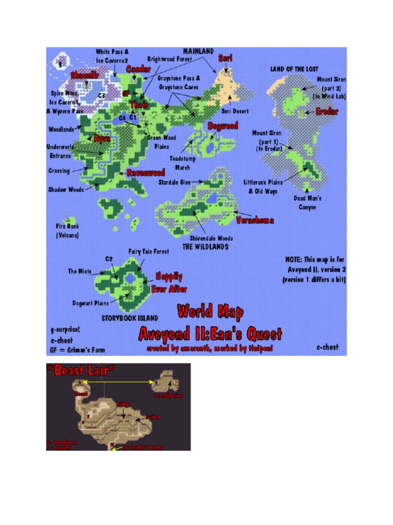 Aveyond 2 Maps | PDF