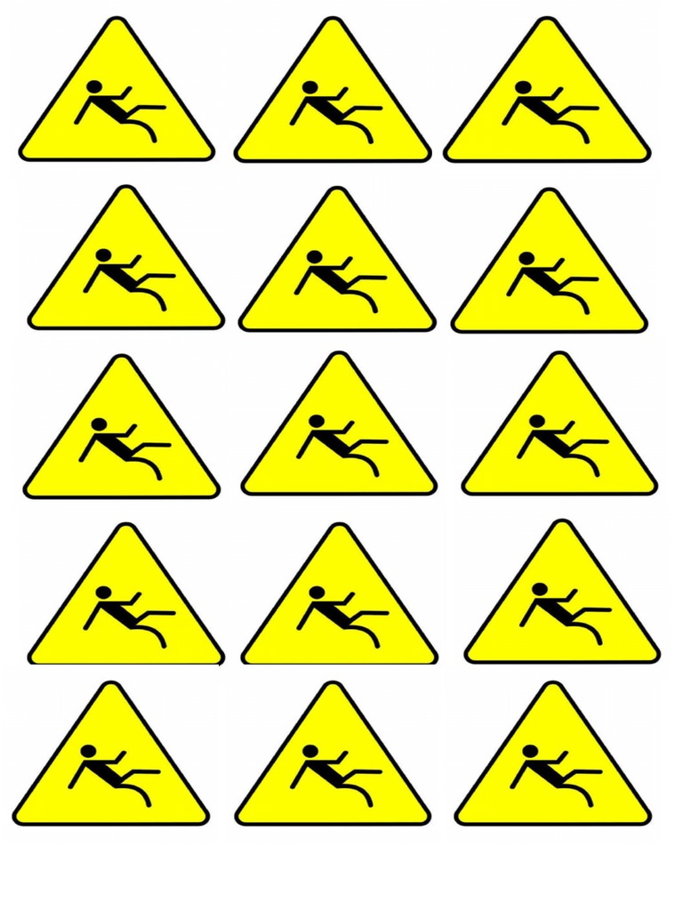 Stiker Resiko Jatuh | PDF