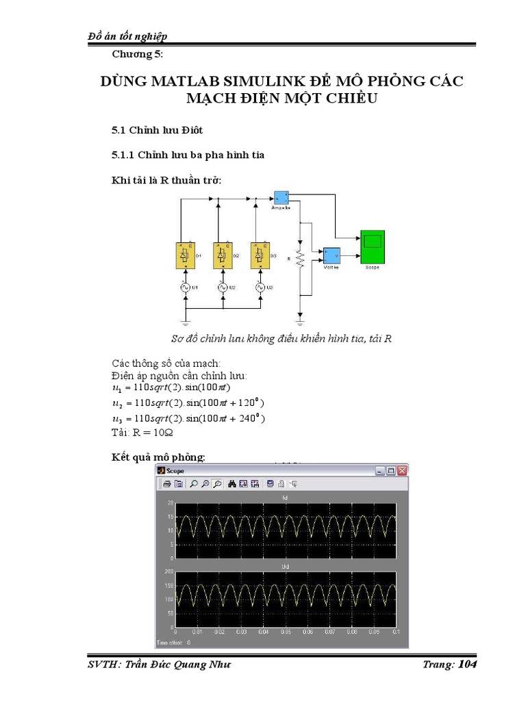 Su Dung Matlab Simulink de Mo Phong Mach Dien Mot Chieu | PDF