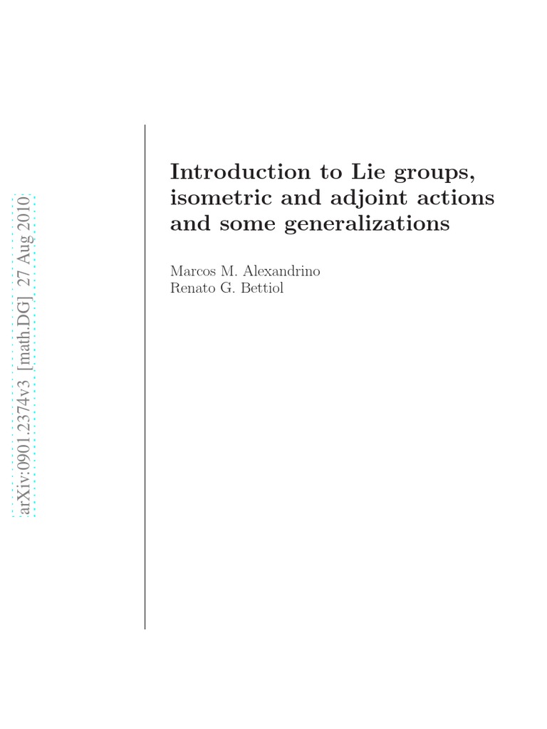 Matrix Exponential | PDF | Lie Groups | Lie Algebra