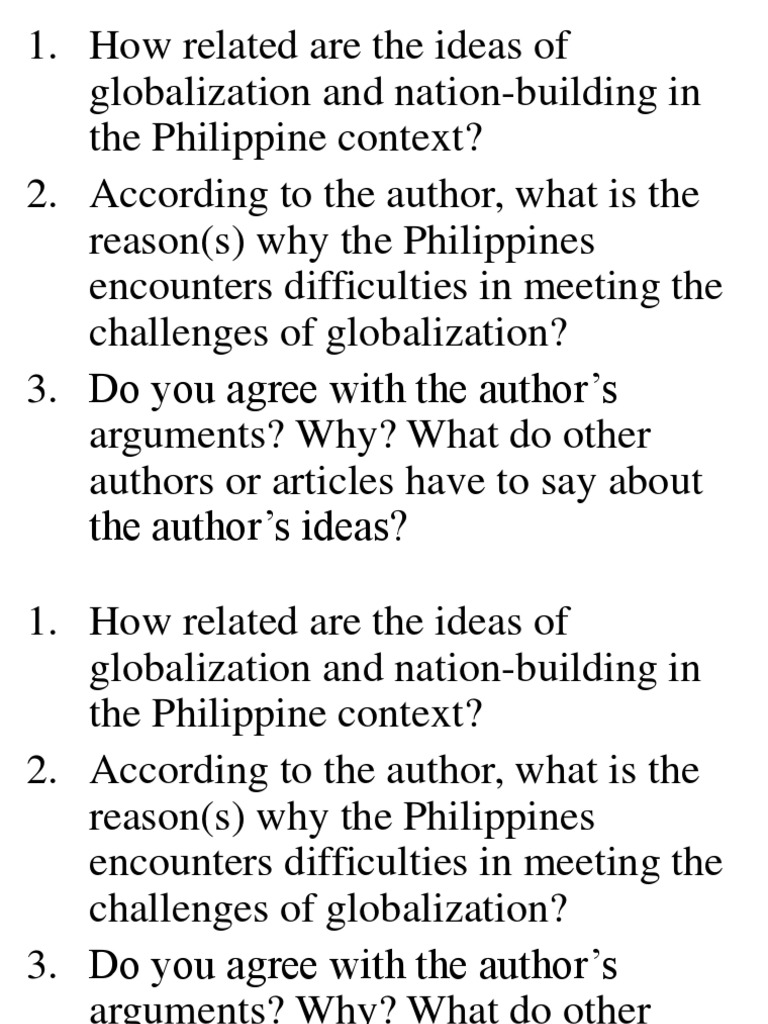 Guide Questions For Politics and Governance | PDF