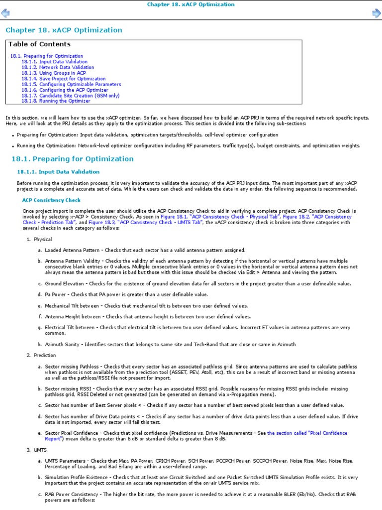 Preparing an ACP Project for Optimization: A Guide to Validating Input ...