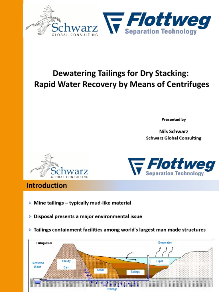Rapid and Efficient Dewatering of Mine Tailings Using Centrifuges: Case ...