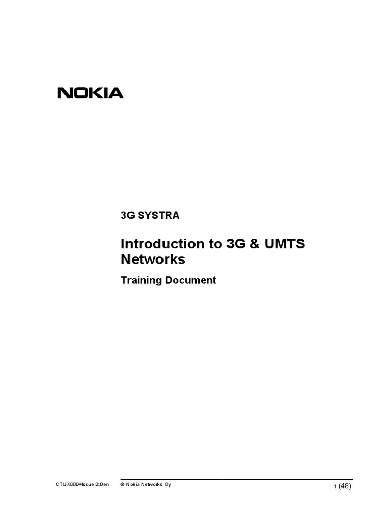 3g & UMTS Networks | PDF | 3 G | Networks