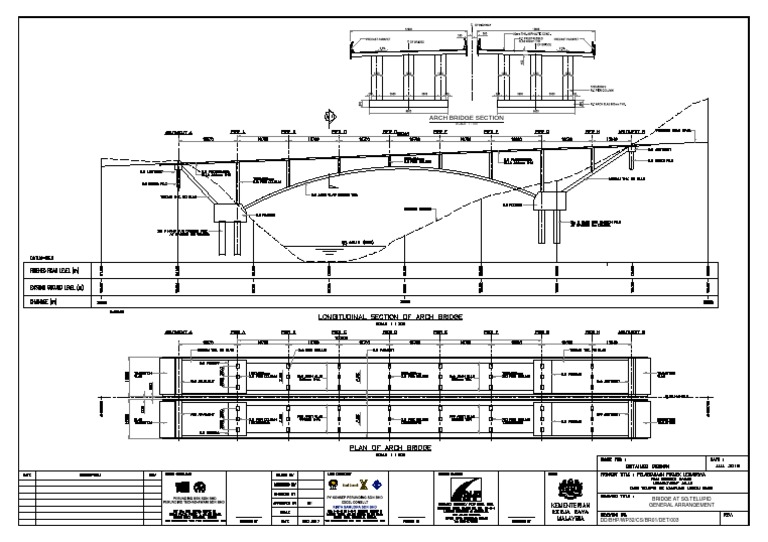 Arch Bridge General Arrangement Plan | PDF | Science & Mathematics