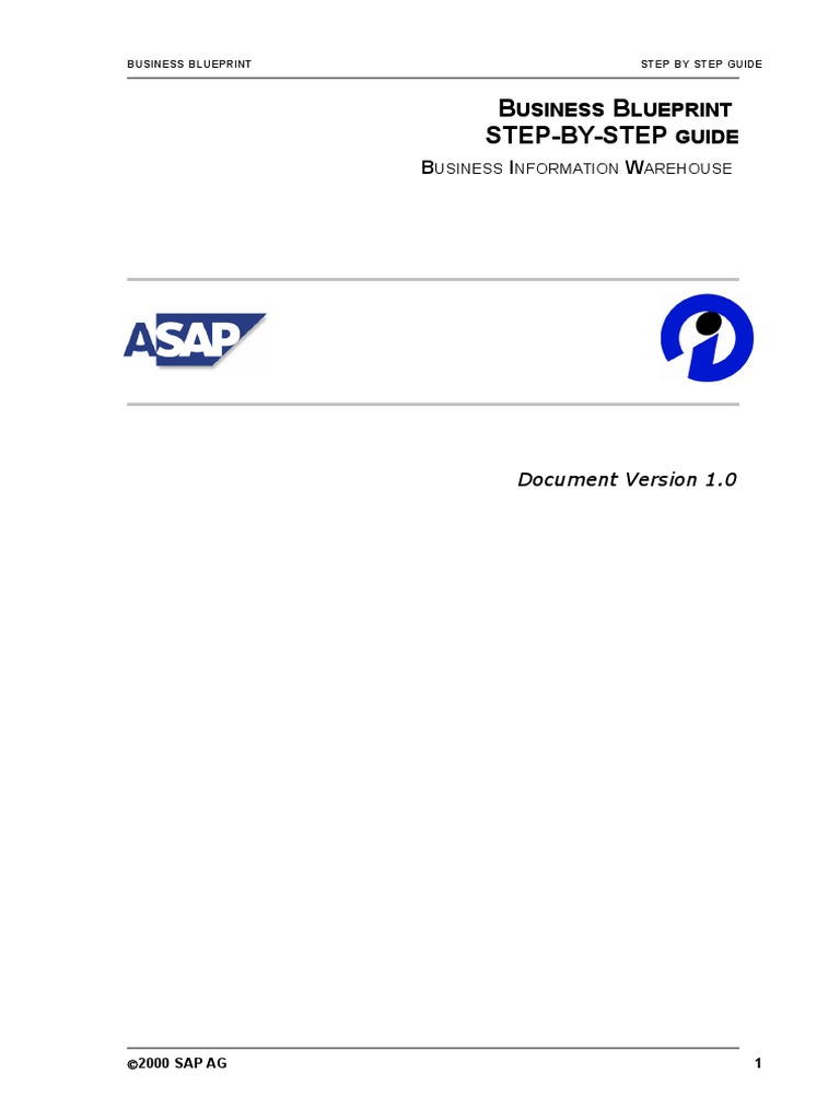 SAP BW Business Blueprint Step by Step Guide | PDF | Business Process ...