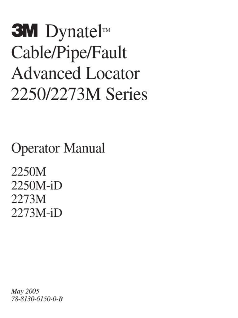 3M Dynatel 2250,22732 | PDF | Battery (Electricity) | Rechargeable Battery