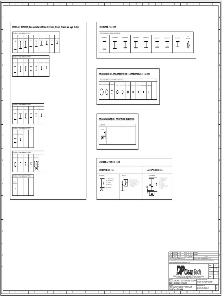 Boiler Structure Beam Schedule | PDF | Building Engineering ...