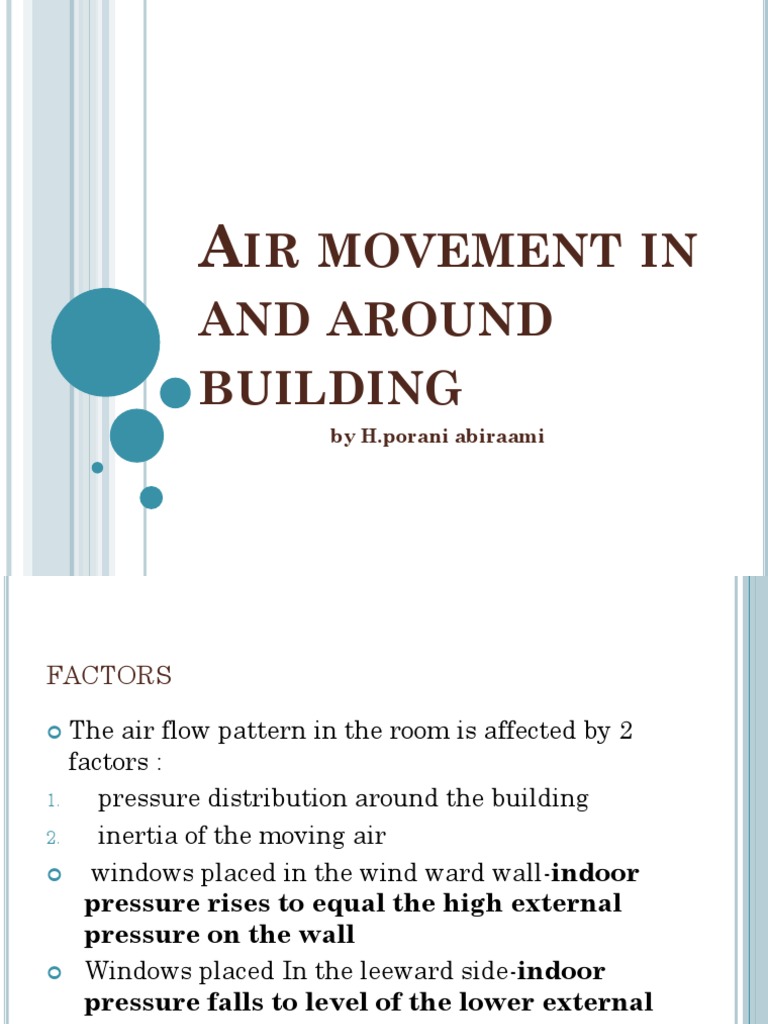 Air Movement in and Around Building | PDF | Window | Atmosphere Of Earth