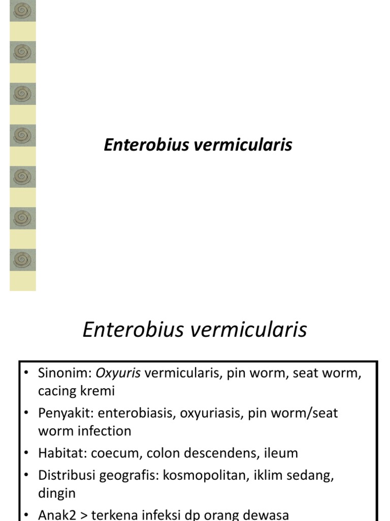 Enterobius Vermicularis Materi Kuliah | PDF | Ilmu Sosial | Sains ...