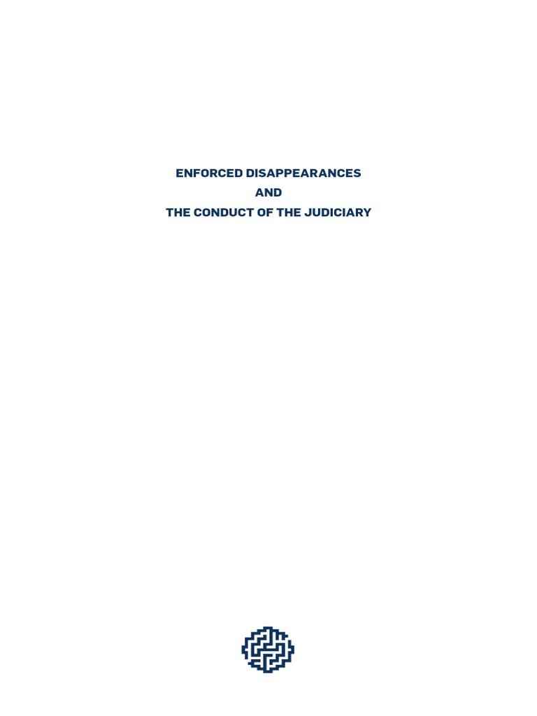 Enforced Disappearances and The Conduct of The Judiciary | PDF | Crime ...