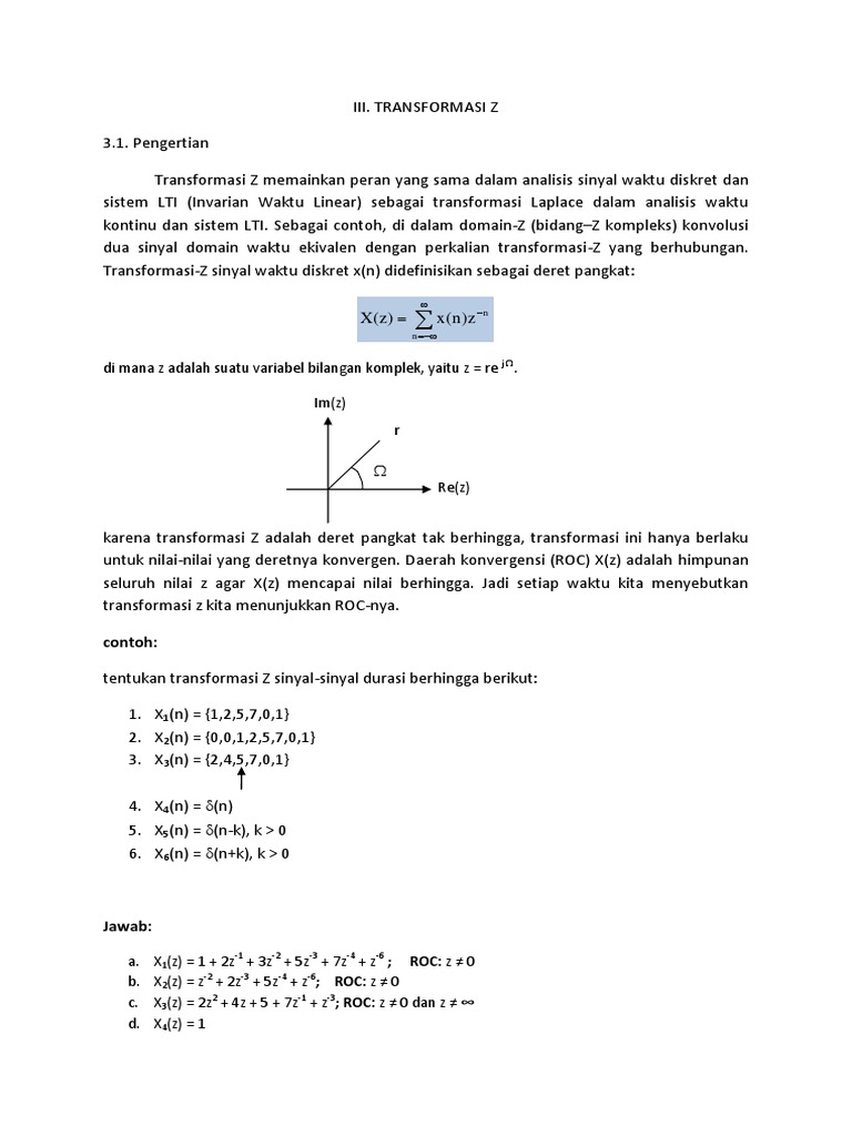 .Transformasi Z | PDF