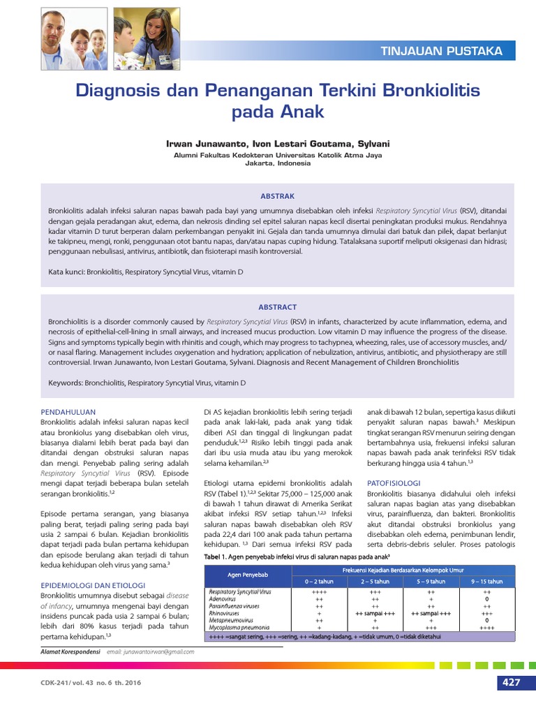 09 - 241diagnosis Dan Penanganan Terkini Bronkiolitis Pada Anak | PDF