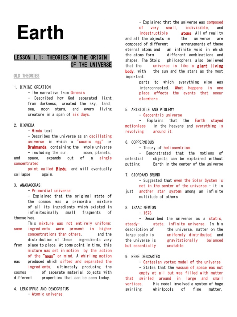 Earth Science Notes | Download Free PDF | Rock (Geology) | Formation ...