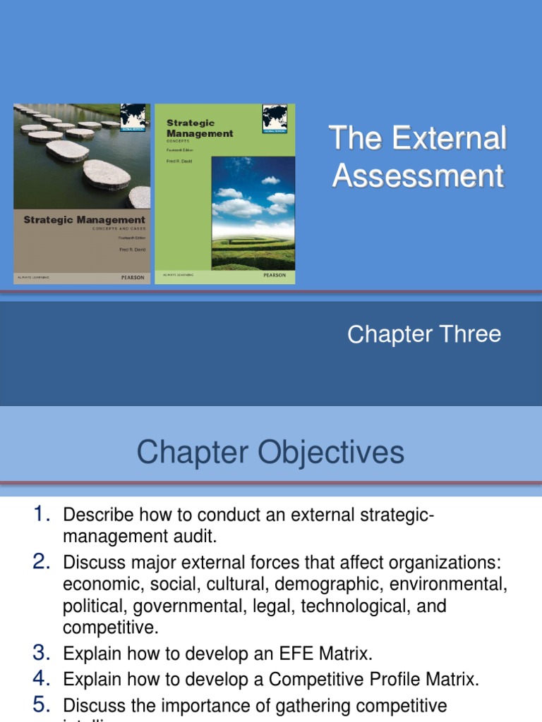 The External Assessment: Chapter Three | PDF | Competition | Strategic ...