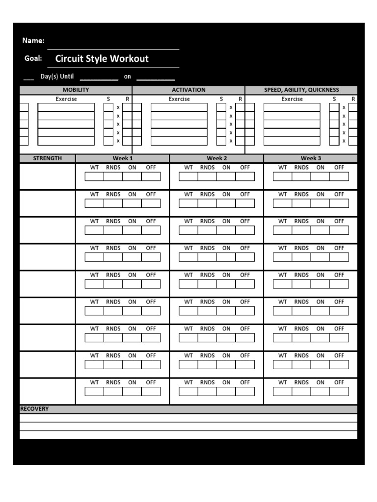 Circuit Blank | PDF