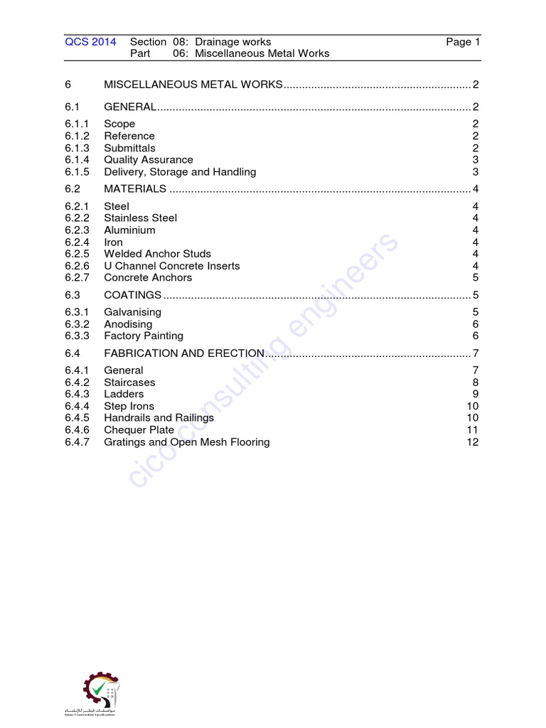 Cico Consulting Engineers | PDF | Galvanization | Screw