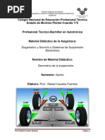 Camber, Caster y Convergencia Automotriz | PDF | Direccion | Neumático