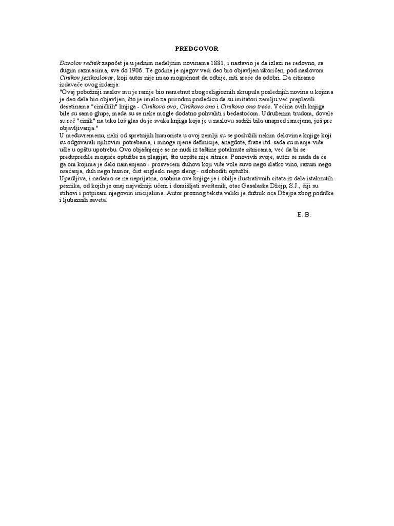 Djavolov Recnik | PDF