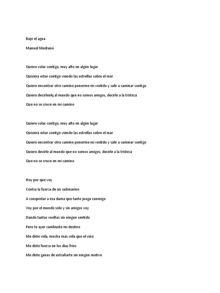 Bajo El Agua | PDF | Poesía