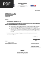 Letter of Intent For Transfer of Station (Deped) | PDF | Human Life ...