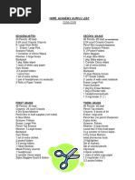 Grade 1,2 and 3 Requirements:: Notebook: Writing Notebook | PDF | Art