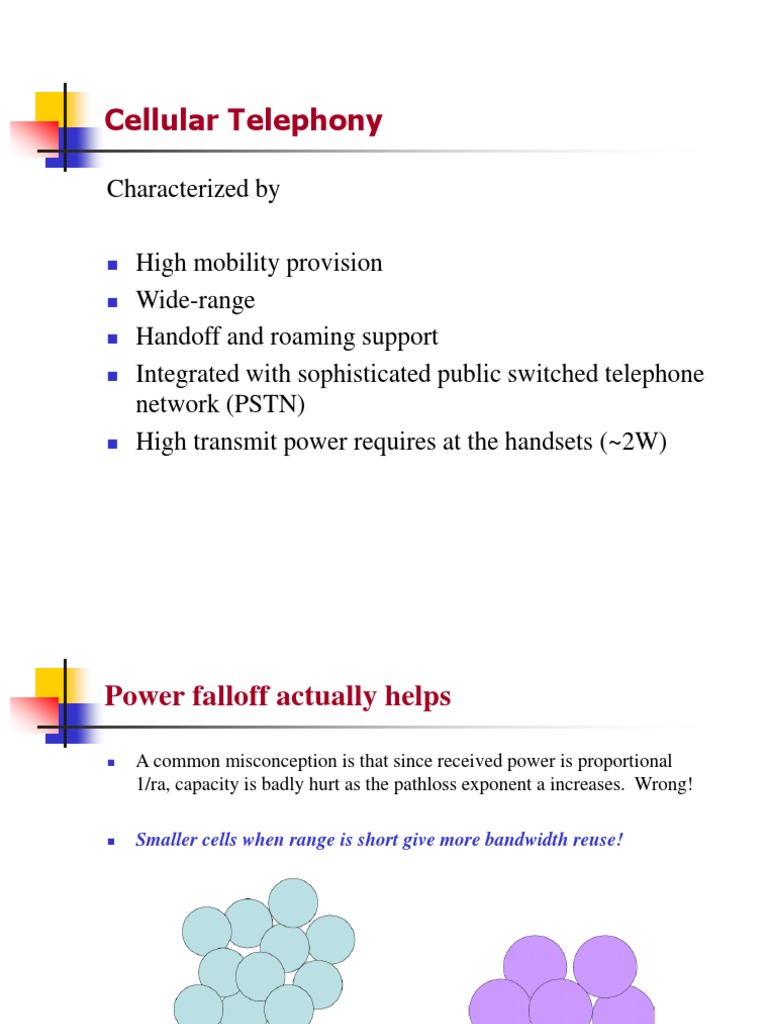 Cellular Telephony: A Technical Overview | PDF | Cellular Network ...