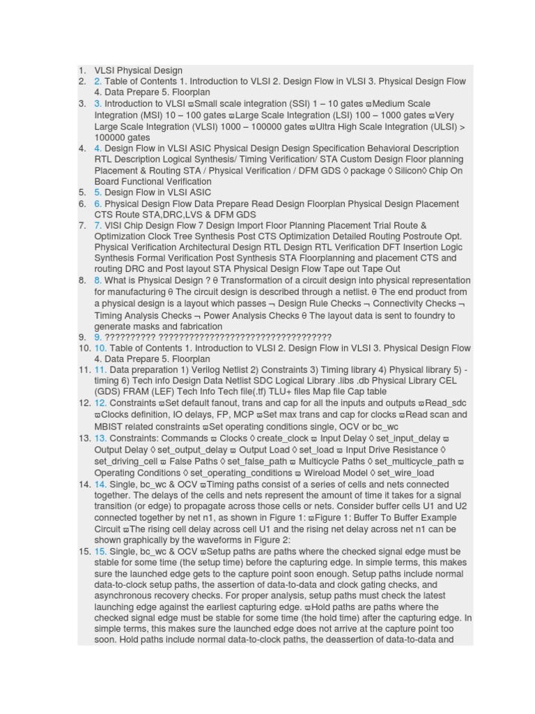 VLSI Physical Design and DFM Overview | PDF | Very Large Scale ...