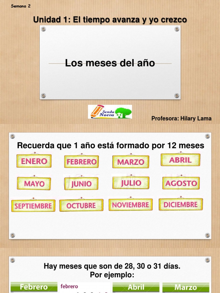 Meses Del Año | PDF