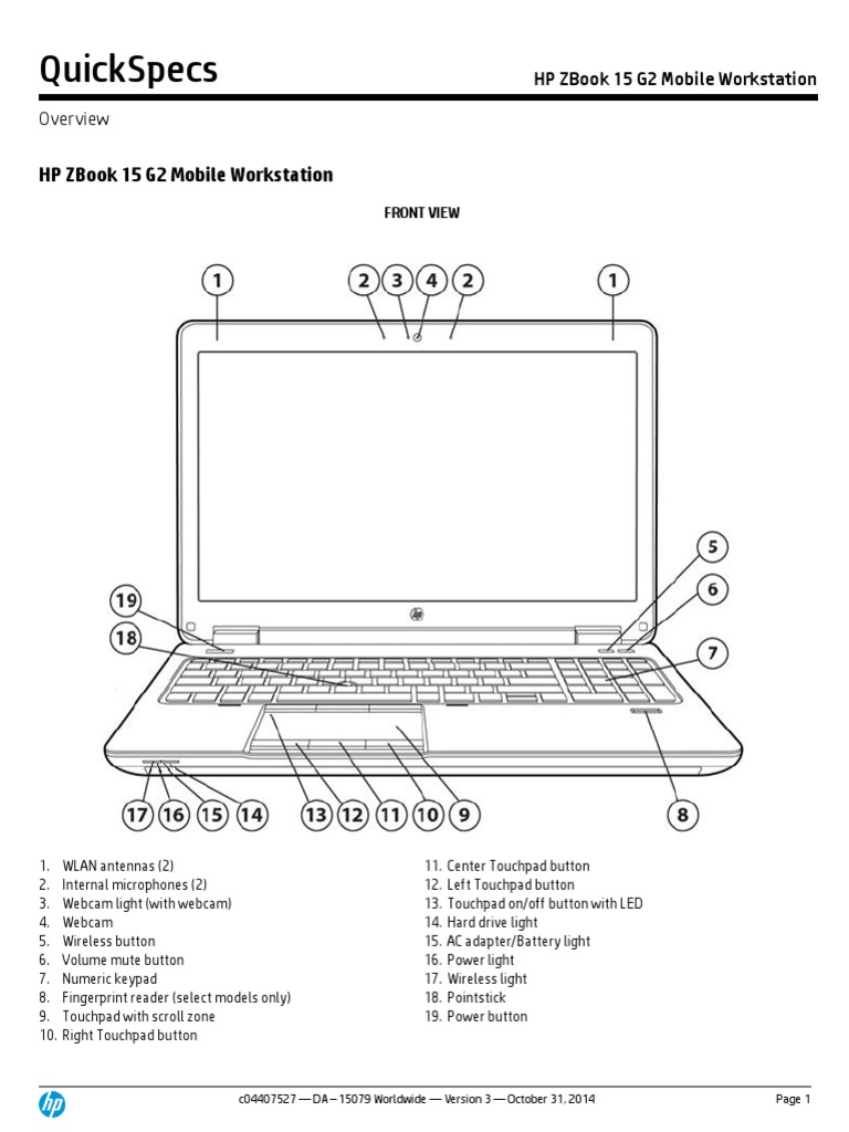 HP Zbook | PDF | Secure Digital | Microsoft Windows